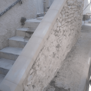 Rénovation d'un mur en moellons - Tuffeau Rénovation